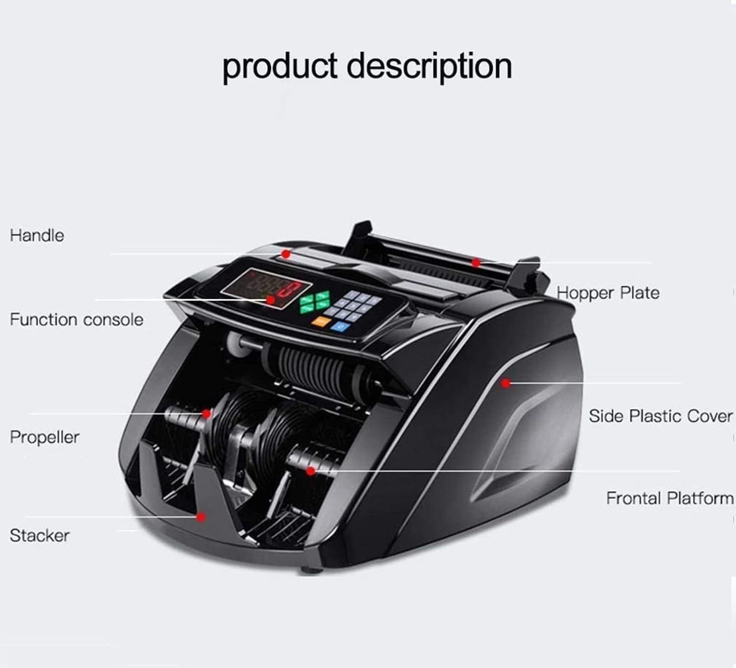 ST-MC05 Fully Automatic Note Counting Machine with Fake Currency ...