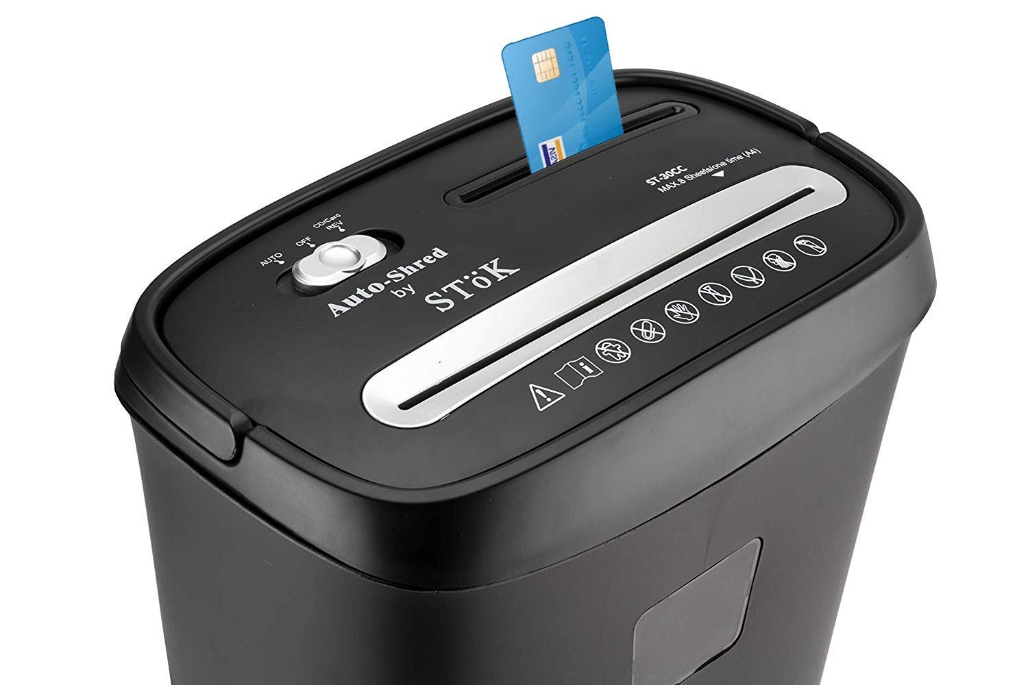 ST-30CC Shredder 8 Sheet Cross Cut Paper, CD/DVD, and Credit Card ...